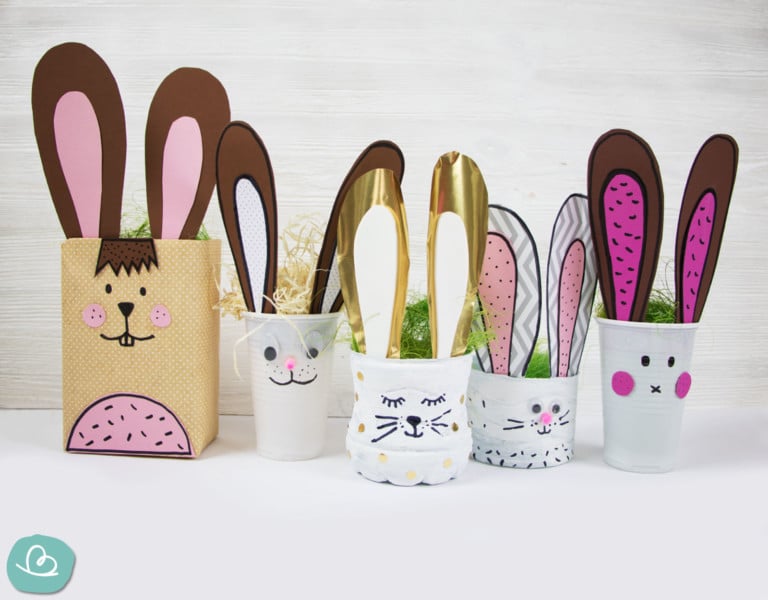 Osternest basteln mit Kindern: 3 Ideen mit PDF-Vorlage - Wunderbunt.de