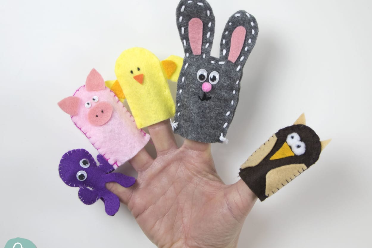 Blätter-Girlande aus Filz basteln | PDF-Vorlage - Wunderbunt.de