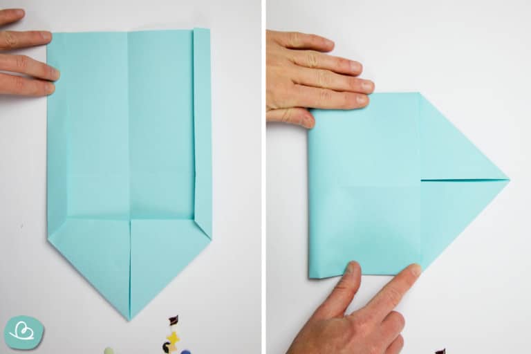 Briefumschlag aus A4 falten: einfaches Kuvert basteln - Wunderbunt.de