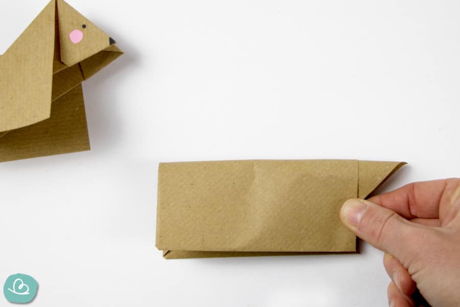 Origami Hund "Wuff" falten | PDF Anleitung - Wunderbunt.de