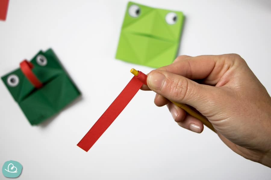 Origami Frosch: Einfache Faltanleitung mit Vorlage - Wunderbunt.de