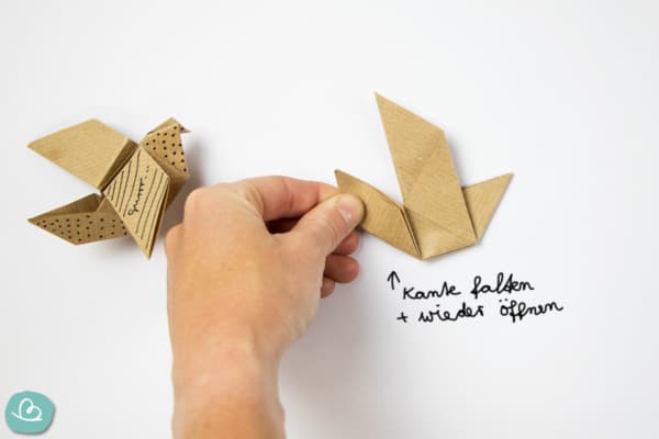 Origami Taube 'Gurr' falten: easy Anleitung - Wunderbunt.de
