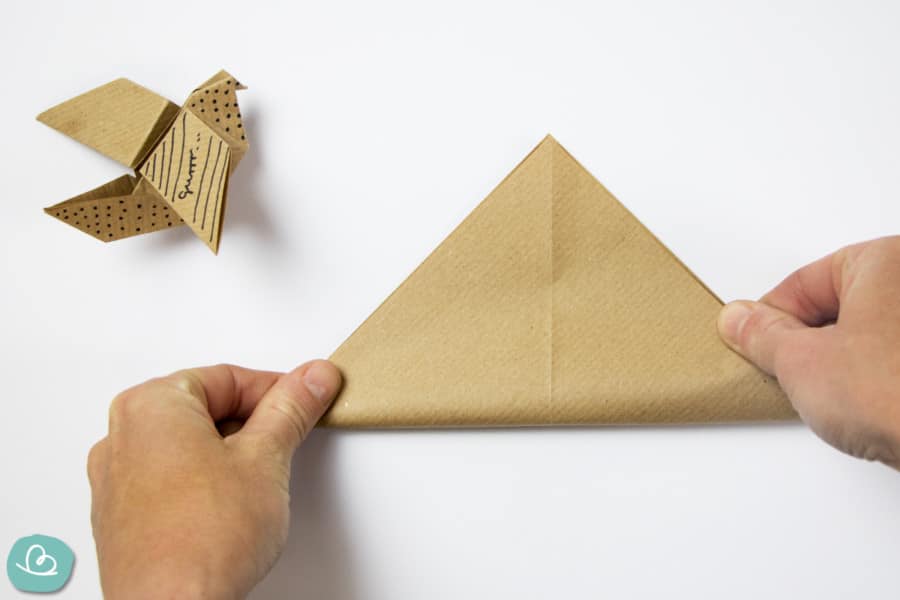 Origami Taube 'Gurr' falten: easy Anleitung - Wunderbunt.de