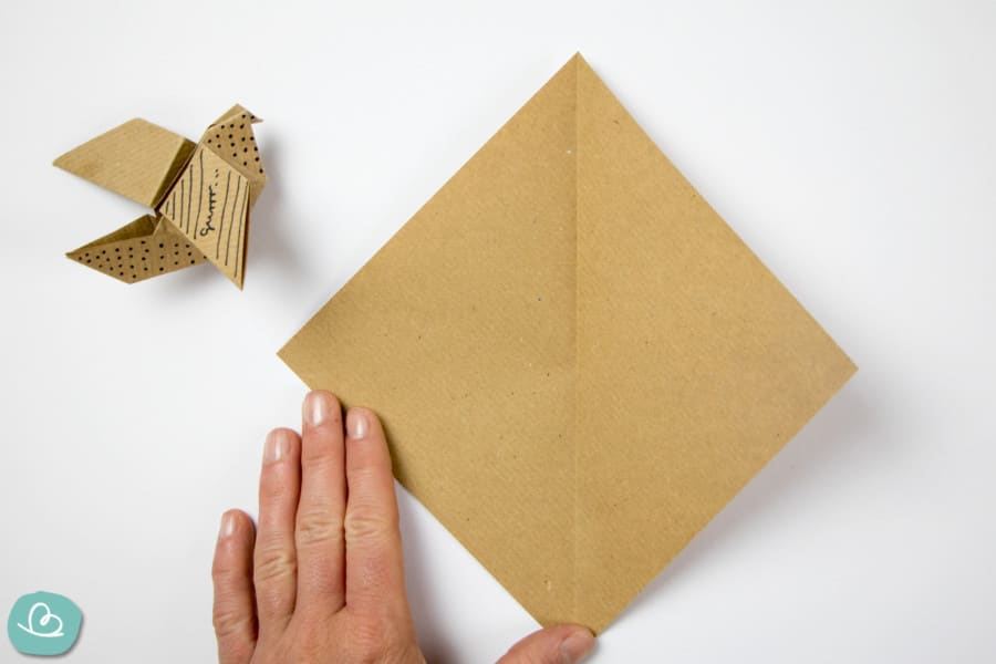 Origami Taube 'Gurr' falten: easy Anleitung - Wunderbunt.de
