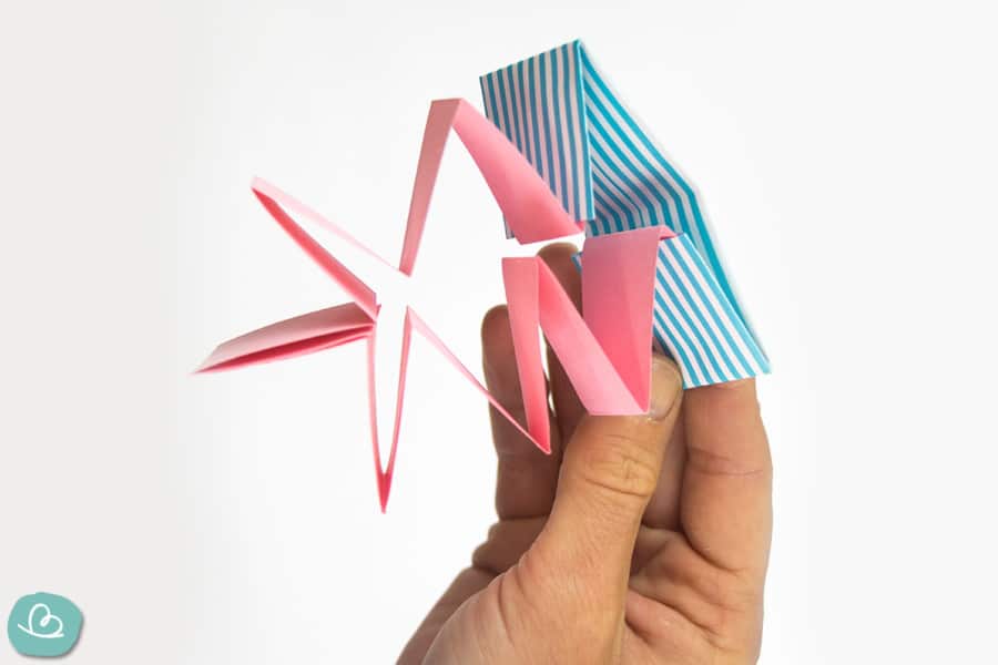 kleines Buch basteln aus Papier | Anleitung zum Falten - Wunderbunt.de