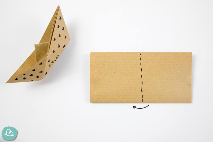 Origami Boot falten | Anleitung mit PDF-Vorlage - Wunderbunt.de