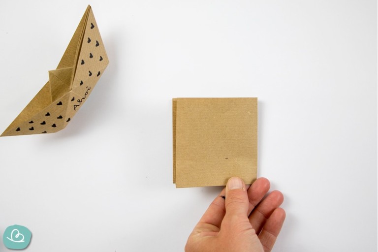 Origami Boot falten | Anleitung mit PDF-Vorlage - Wunderbunt.de