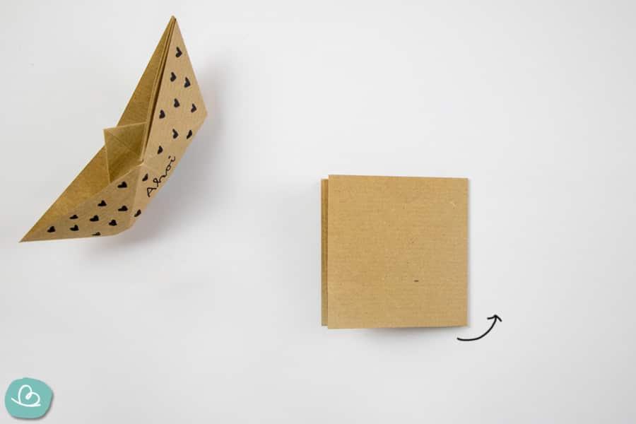 Origami Boot falten | Anleitung mit PDF-Vorlage - Wunderbunt.de
