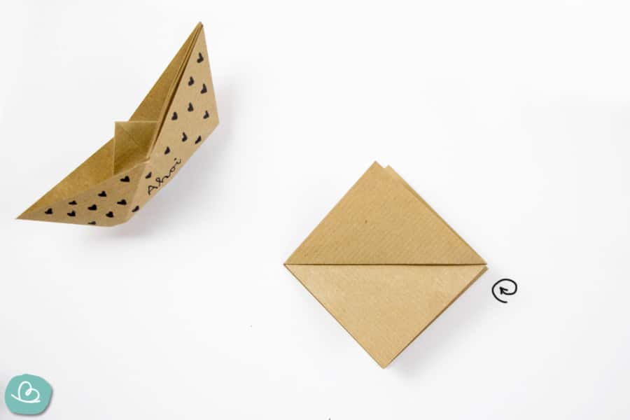 Origami Boot falten | Anleitung mit PDF-Vorlage - Wunderbunt.de