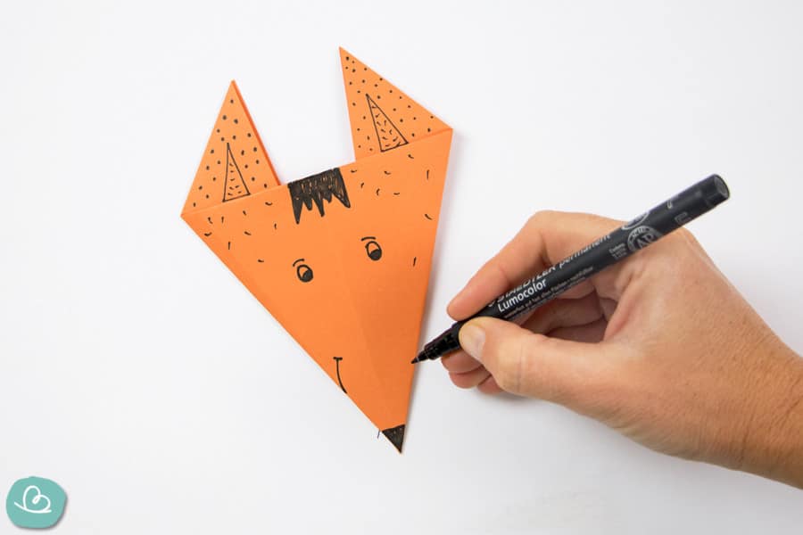 Origami Fuchs | einfache Anleitung + PDF Vorlage - Wunderbunt.de