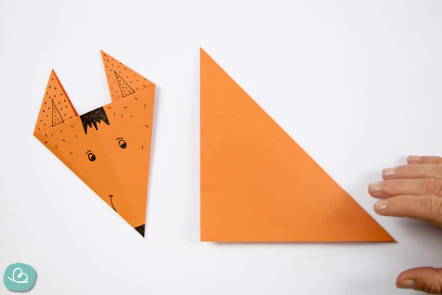 Origami Fuchs | einfache Anleitung + PDF Vorlage - Wunderbunt.de