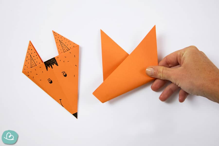 Origami Fuchs | einfache Anleitung + PDF Vorlage - Wunderbunt.de
