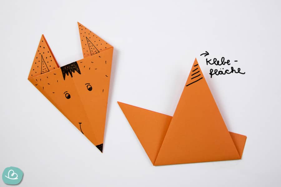 Origami Fuchs | einfache Anleitung + PDF Vorlage - Wunderbunt.de