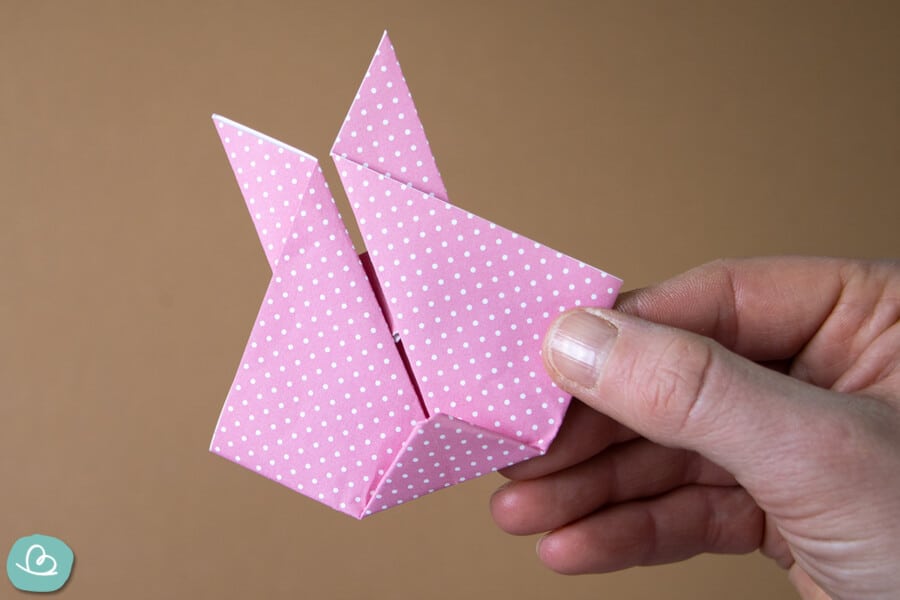 Origami Hase falten + 2 Ideen zum Basteln - Wunderbunt.de