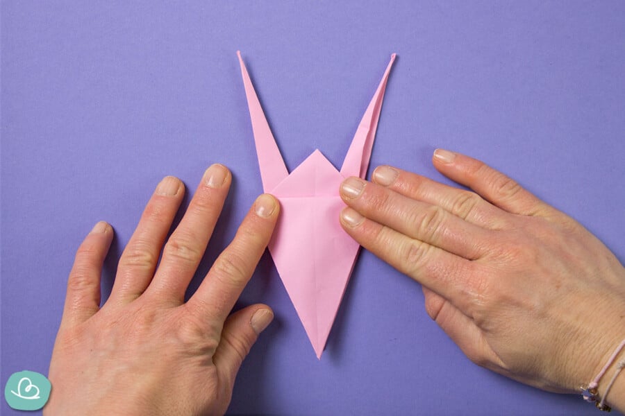 Origami Kranich falten | Anleitung mit Bildern | Wunderbunt.de