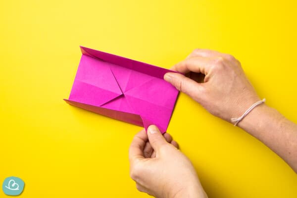 Origami-Boxen basteln: einfache Schachtel aus Papier - Wunderbunt.de