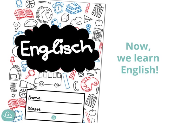 8 Deckblätter für Englisch zum Ausdrucken - Wunderbunt.de