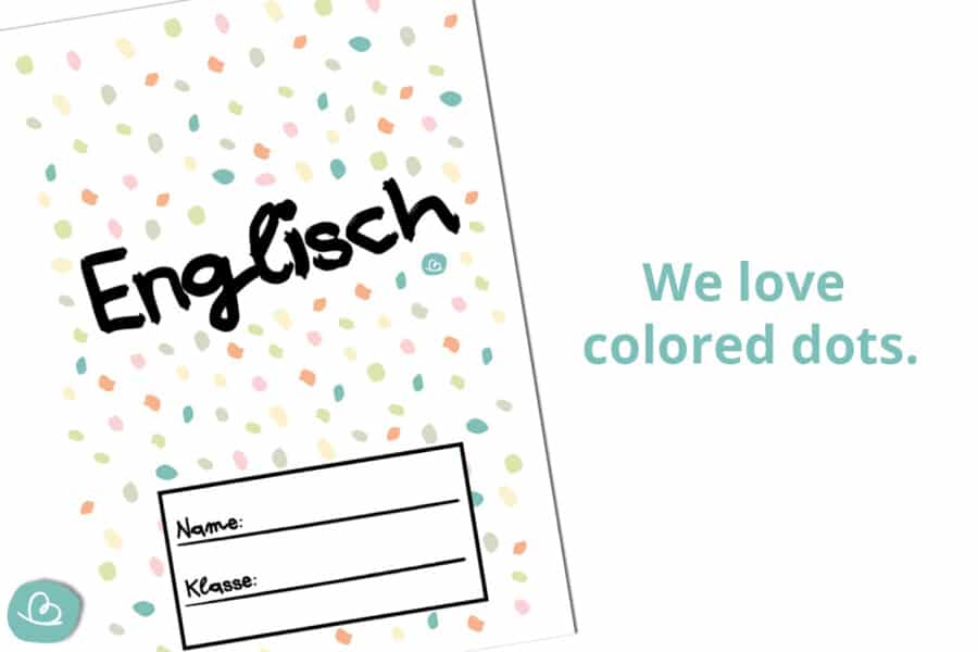 8 Deckblätter für Englisch zum Ausdrucken - Wunderbunt.de