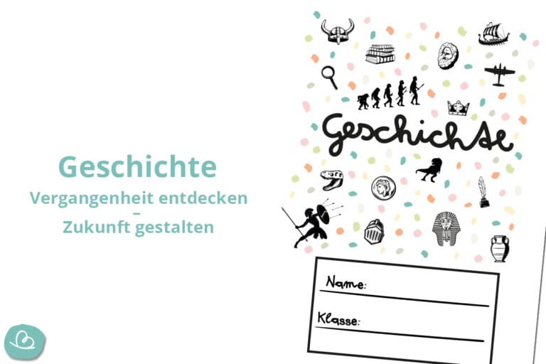 6 Deckblätter für Geschichte zum Ausdrucken - Wunderbunt.de