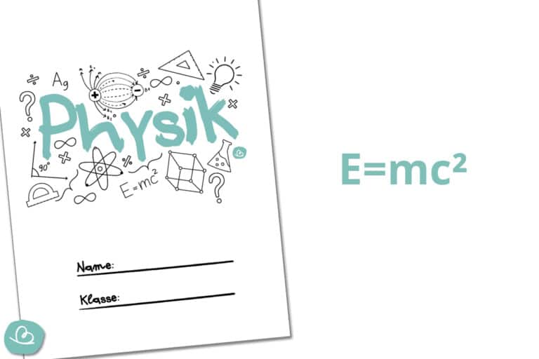 6 Deckblätter für Physik zum Ausdrucken - Wunderbunt.de