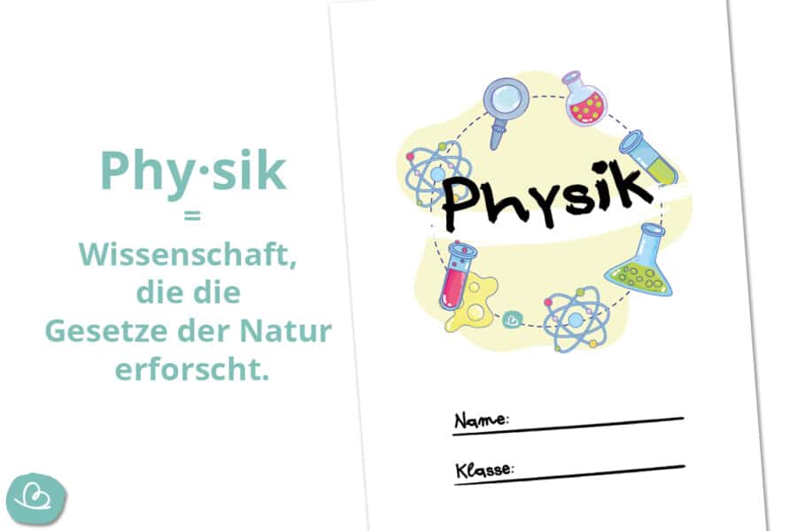 6 Deckblätter für Physik zum Ausdrucken - Wunderbunt.de