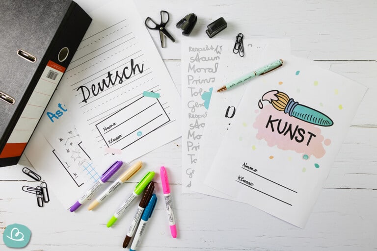 Deckblätter für die Schule: über 180 Vorlagen zum Ausdrucken