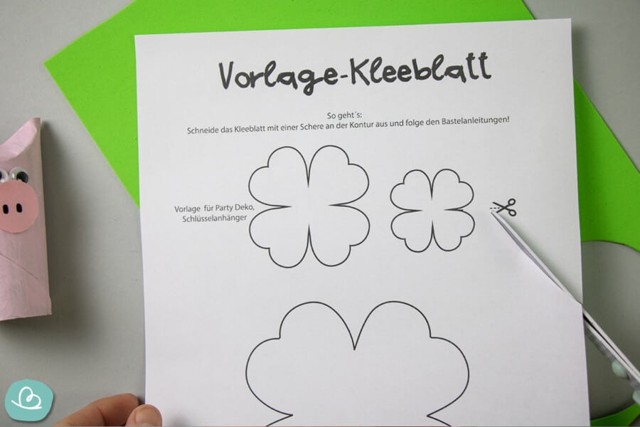 Glücksbringer Basteln Vorlage