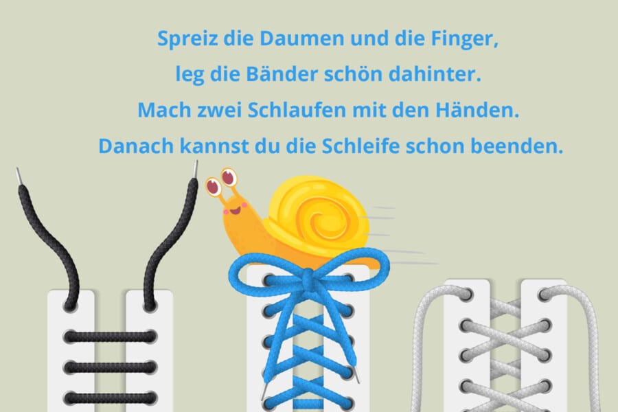 Schleifen Binden Spruch