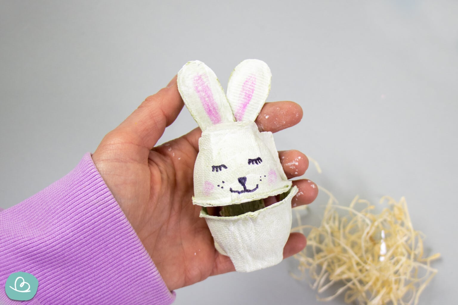 Osterhase Aus Eierkarton Basteln