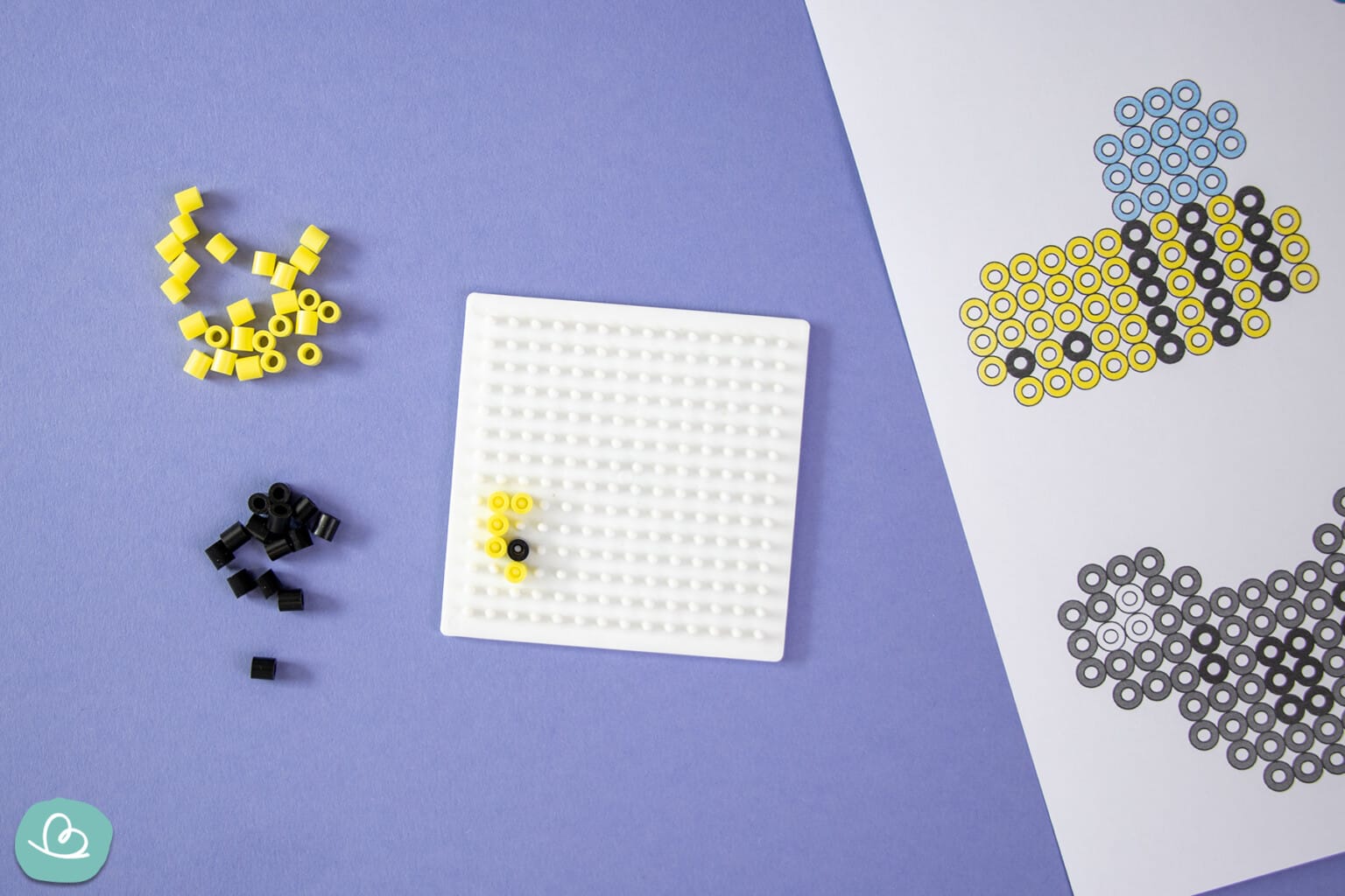 Bügelperlen Tiere basteln | kostenlose Vorlagen + Ideen - Wunderbunt.de