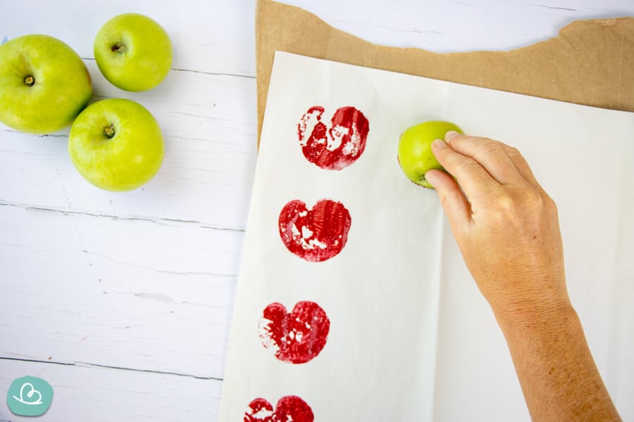 Apfeldruck | DIY-Anleitung und 6 Bastelideen - Wunderbunt.de