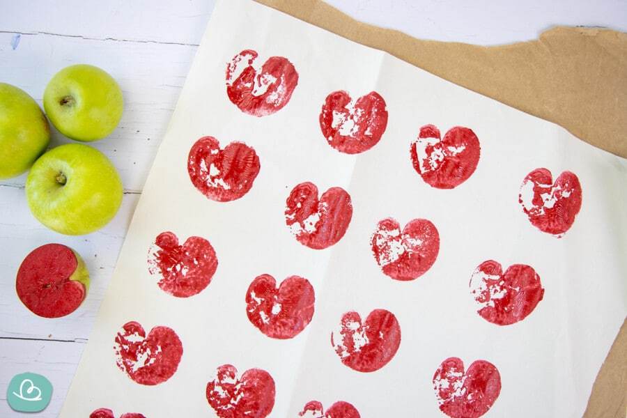 Apfeldruck | DIY-Anleitung und 6 Bastelideen - Wunderbunt.de