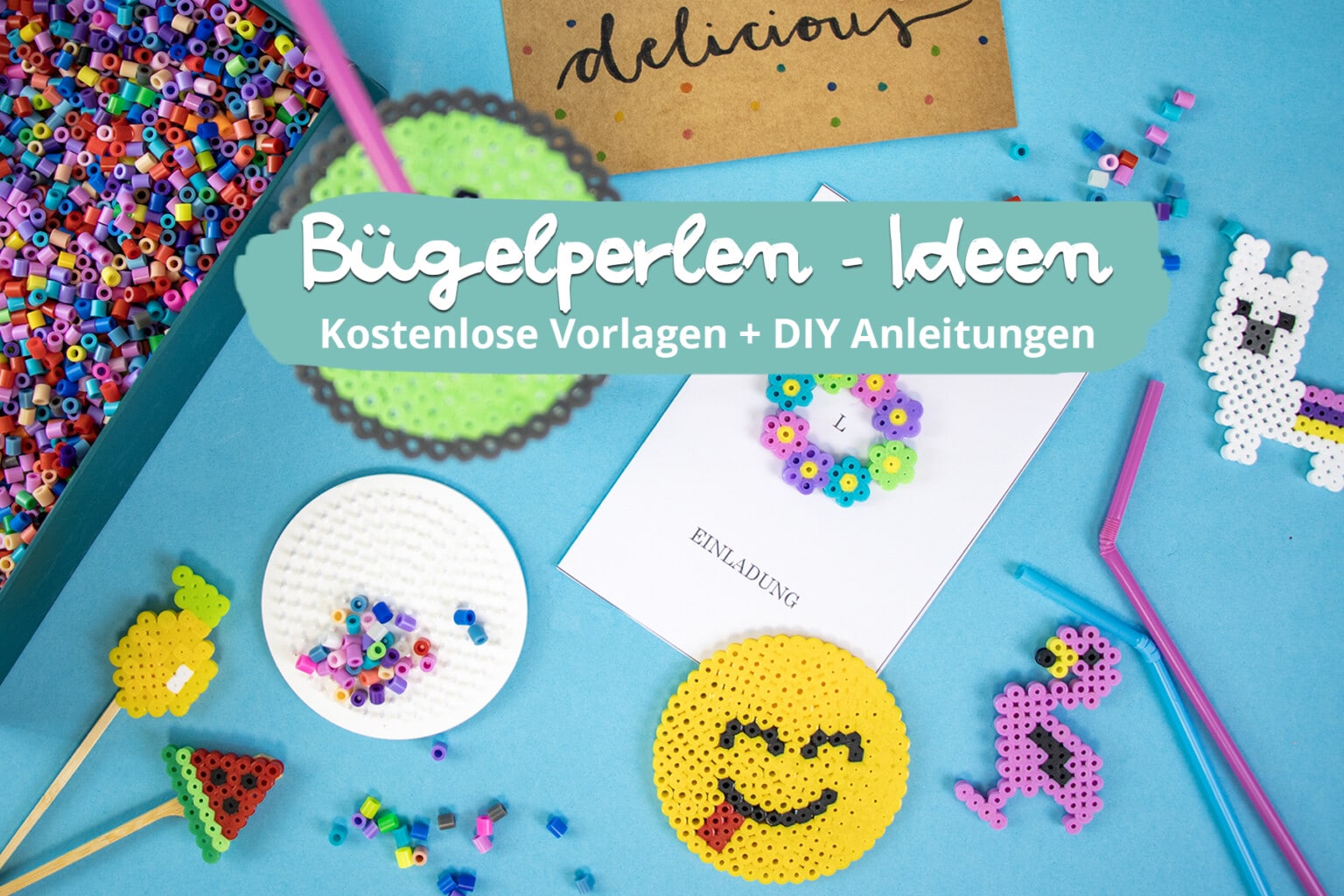 Bügelperlen Ideen | DIY Anleitungen + Vorlagen - Wunderbunt.de