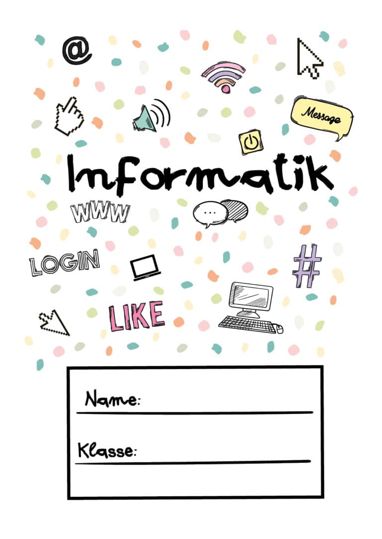 6 Deckblätter Für Informatik Zum Ausdrucken Wunderbunt De