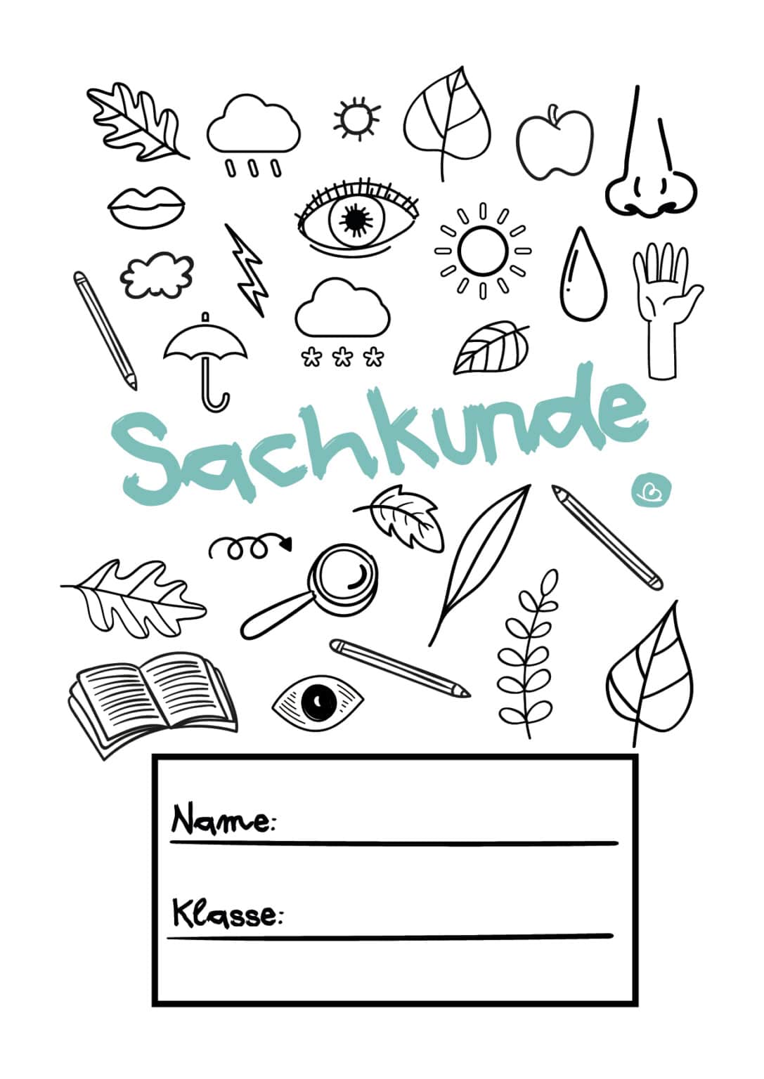 8 Deckblätter für Sachkunde zum Ausdrucken - Wunderbunt.de