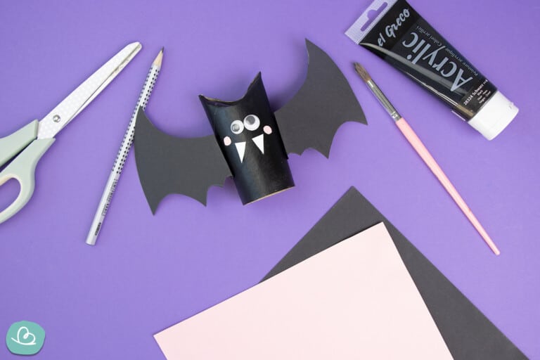 Fledermaus basteln | Bastelvorlage + 5 DIY-Ideen - Wunderbunt.de