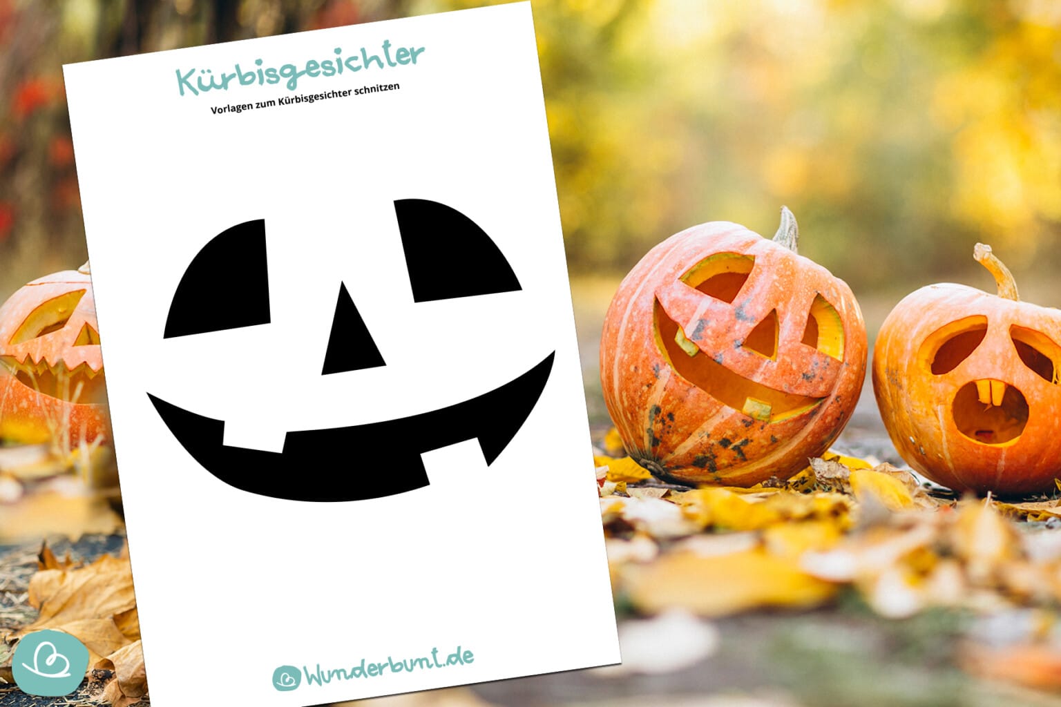 34 Kürbis Schnitzvorlagen zum Ausdrucken - Wunderbunt.de