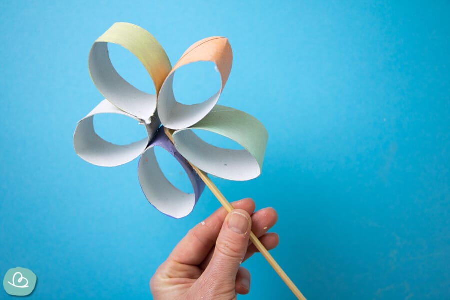 Anleitung Klopapierrollen Basteln Blume