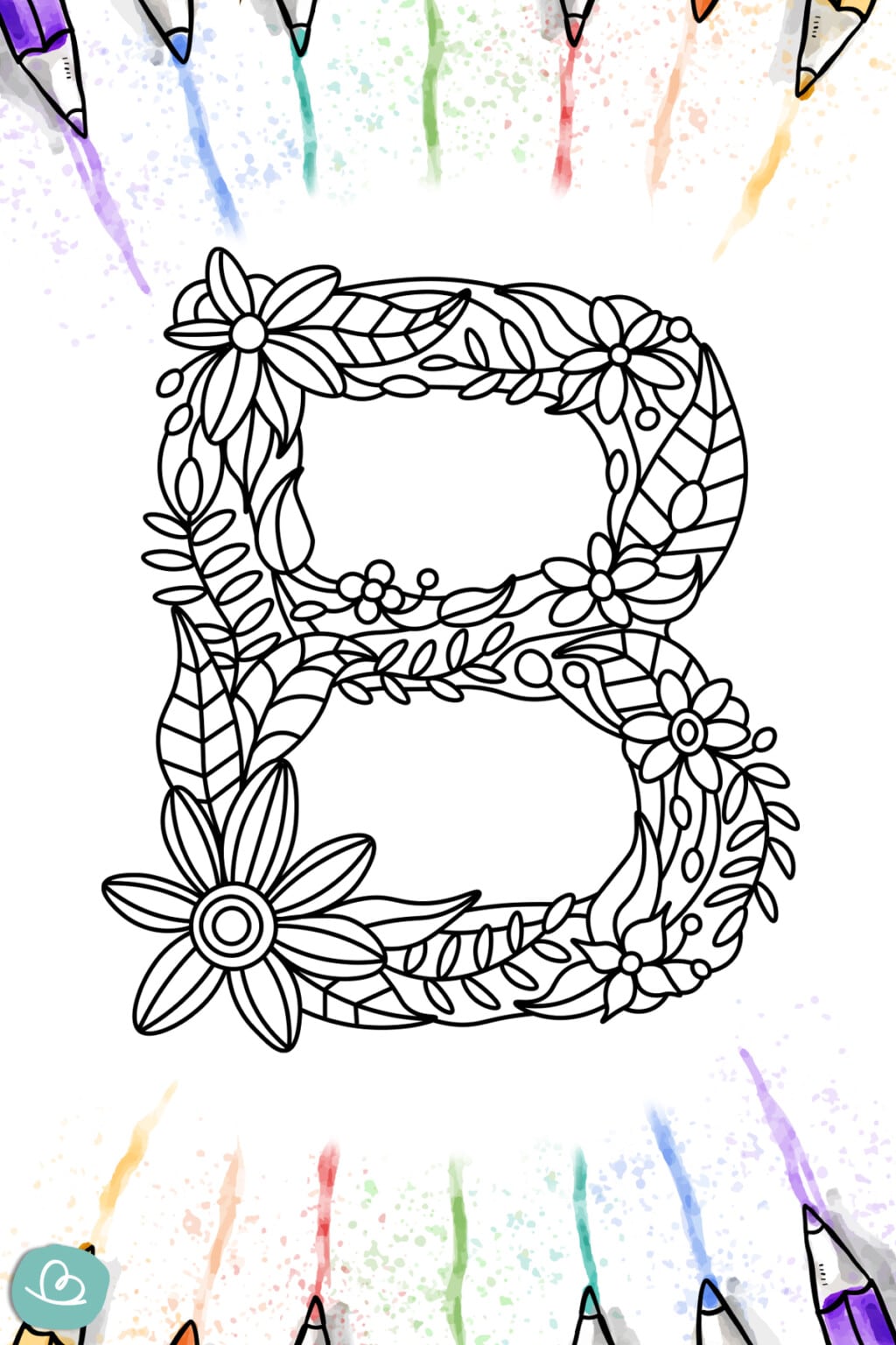 Buchstaben-Mandala Vorlagen zum Ausdrucken - Wunderbunt.de