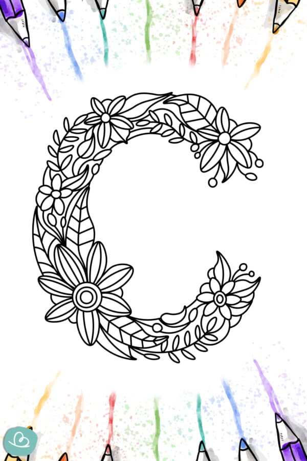 Buchstaben-Mandala Vorlagen zum Ausdrucken - Wunderbunt.de