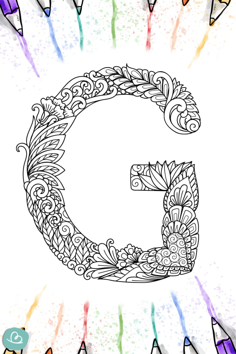 Buchstaben-Mandala Vorlagen zum Ausdrucken - Wunderbunt.de