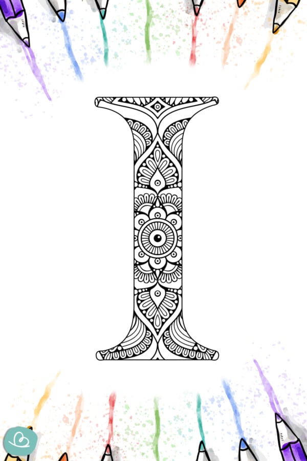 Buchstaben-Mandala Vorlagen zum Ausdrucken - Wunderbunt.de
