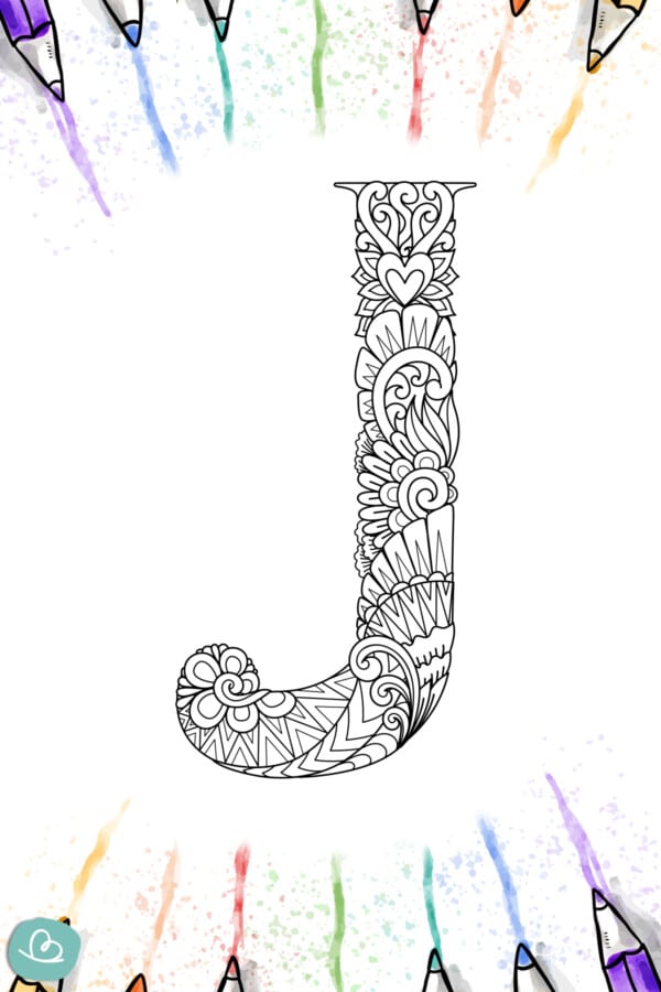 Buchstaben-Mandala Vorlagen zum Ausdrucken - Wunderbunt.de