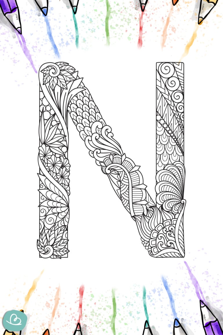 Buchstaben-Mandala Vorlagen zum Ausdrucken - Wunderbunt.de
