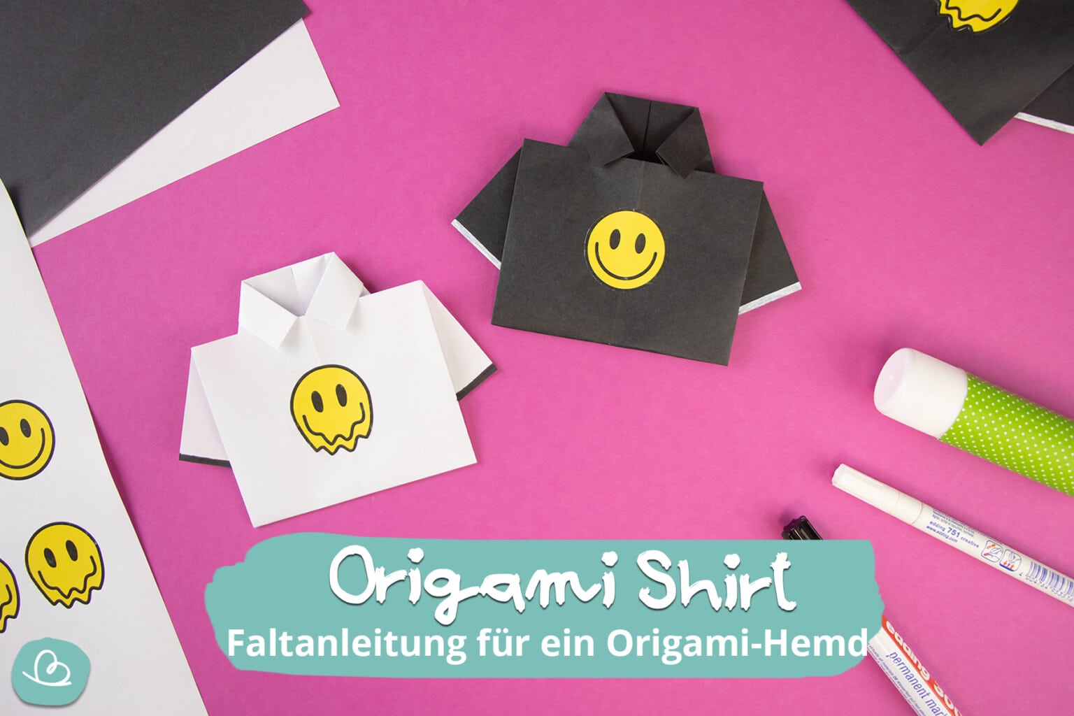Origami Hund "Wau-Wau": einfache Faltanleitung - Wunderbunt.de