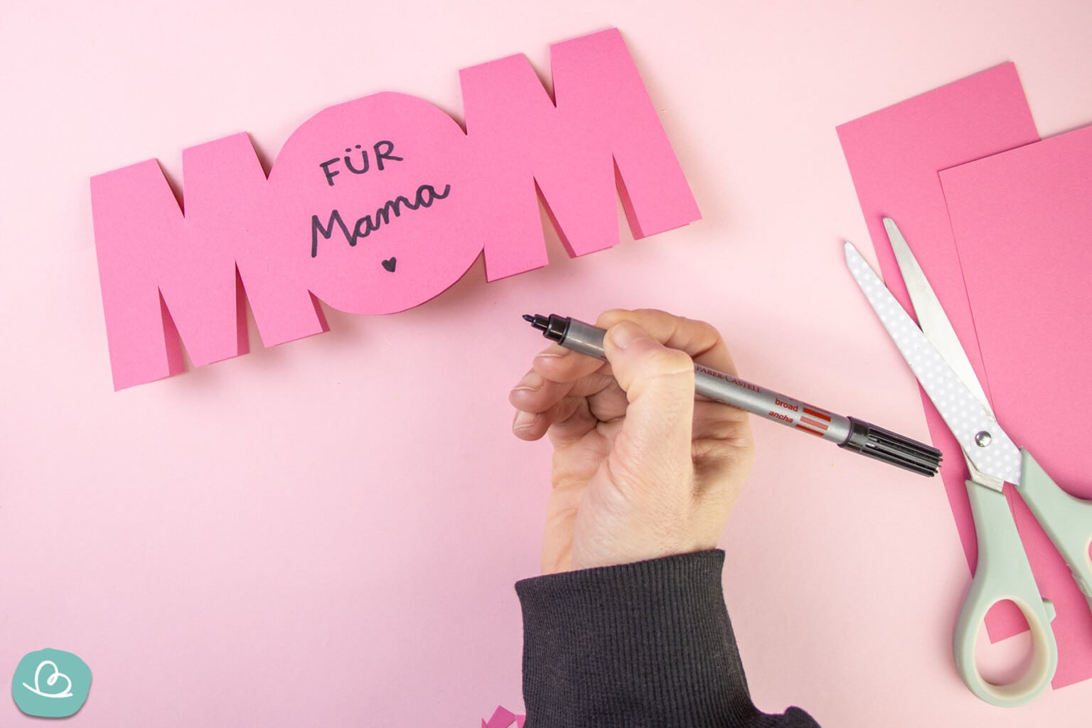 Muttertagskarte basteln | 3 Ideen + Vorlagen - Wunderbunt.de