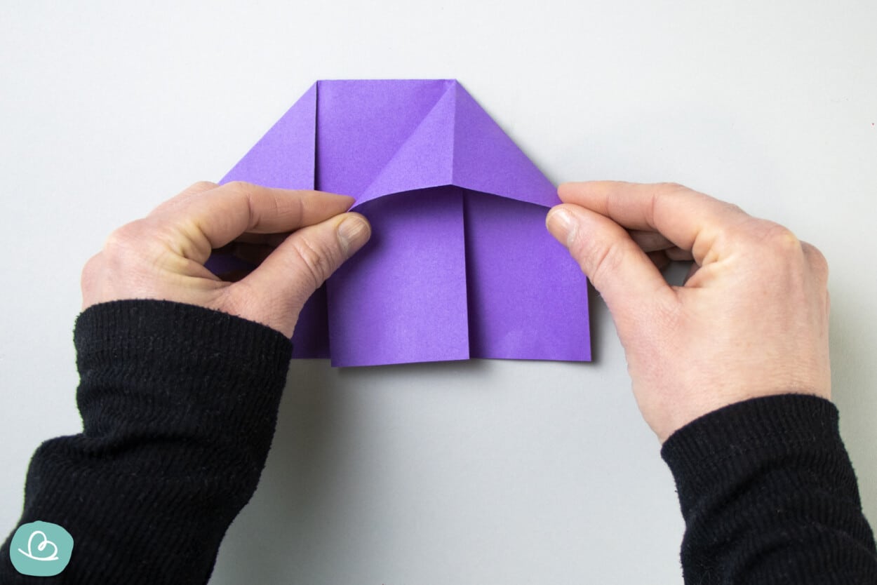 Origami Stuhl falten | einfache Anleitung - Wunderbunt.de