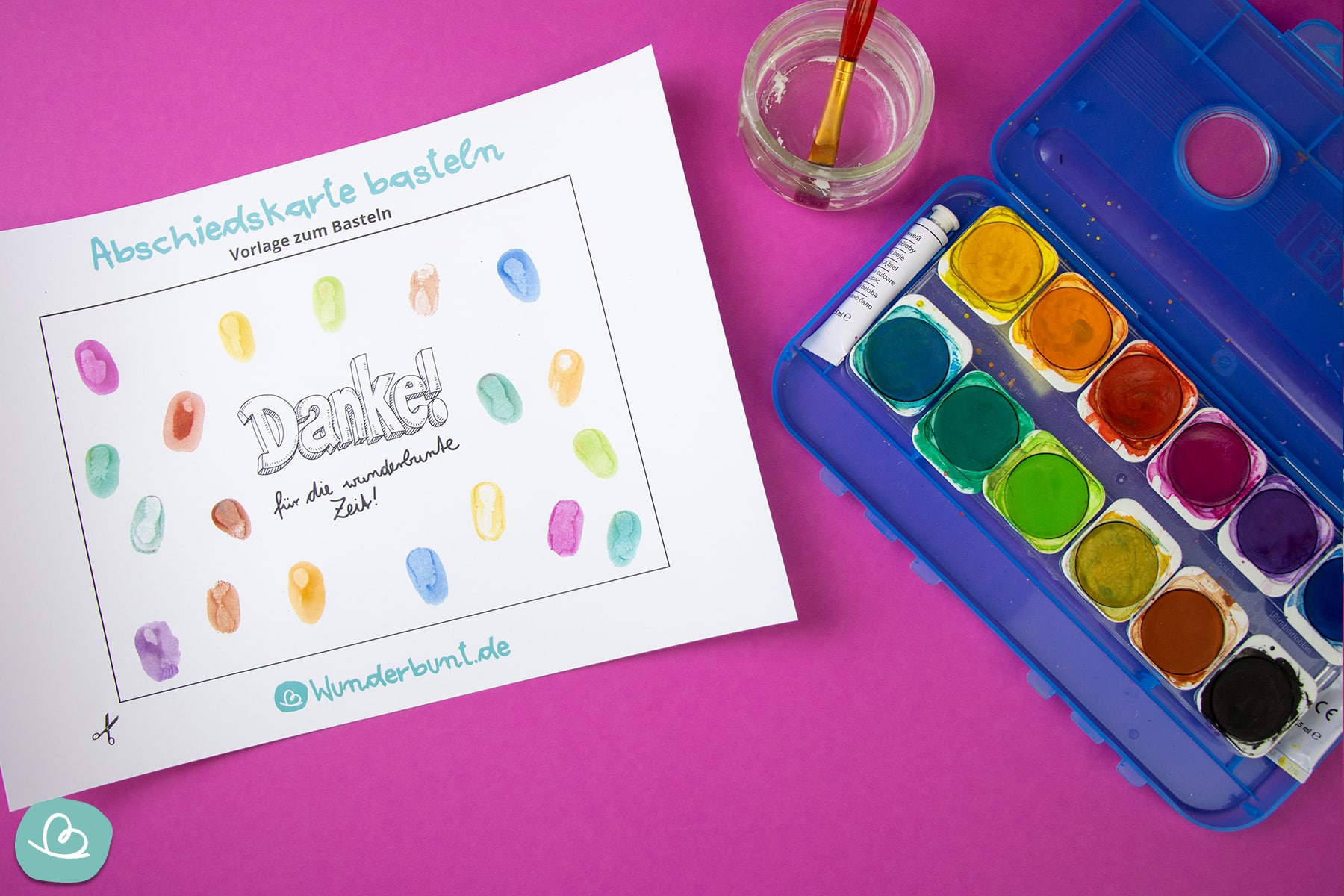 Abschiedskarte für Kollegen basteln | 3 DIY Ideen - Wunderbunt.de