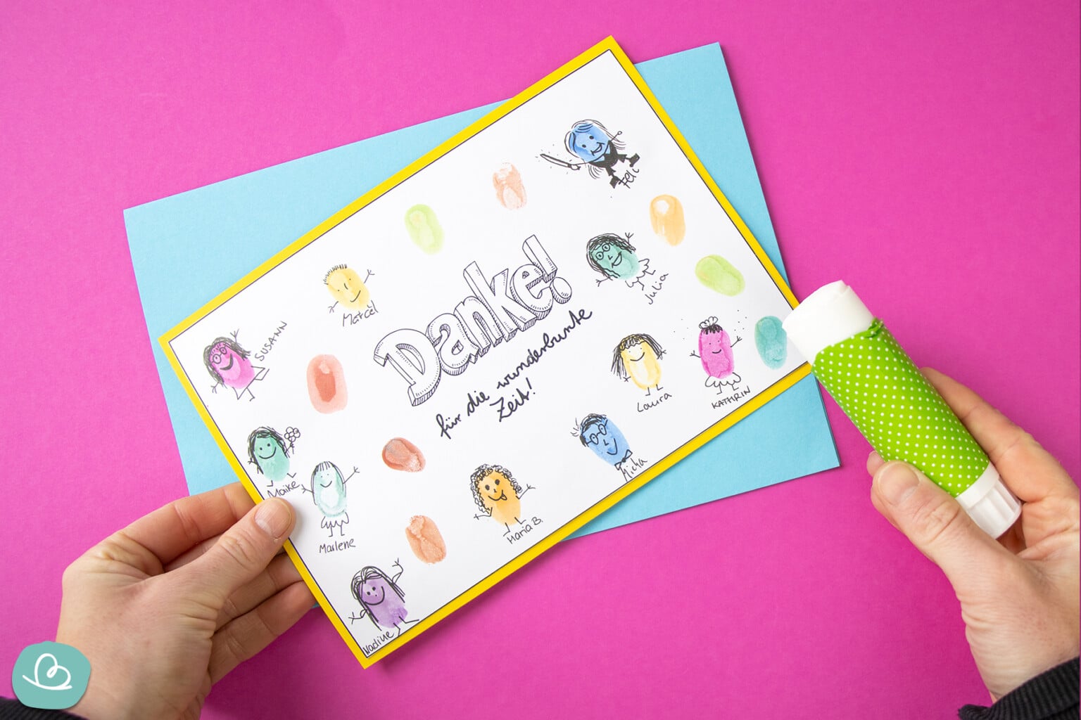 Abschiedskarte für Kollegen basteln | 3 DIY Ideen - Wunderbunt.de