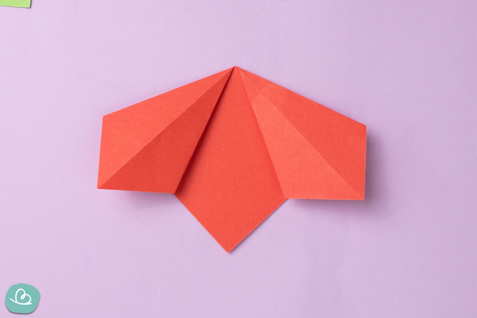 Blume falten | einfache Origami Faltanleitung - Wunderbunt.de
